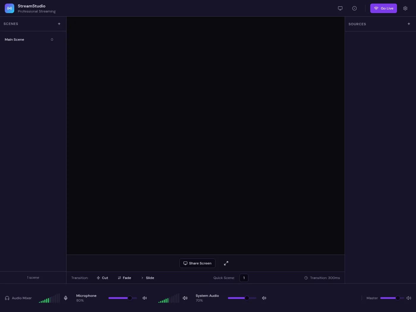 StreamStudio Clone