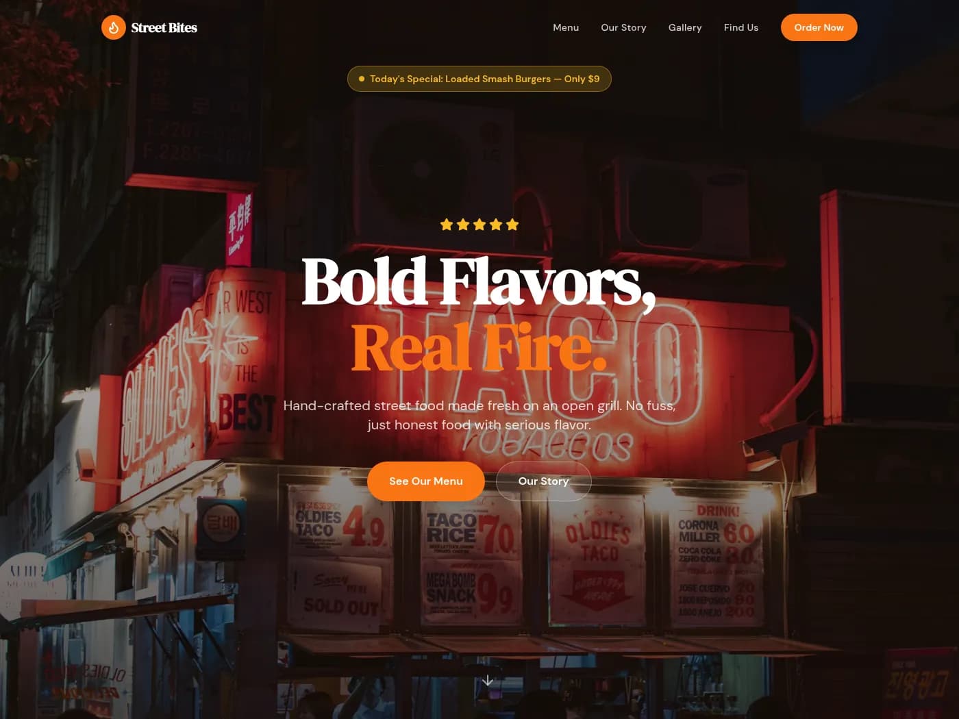 Street Bites Website
