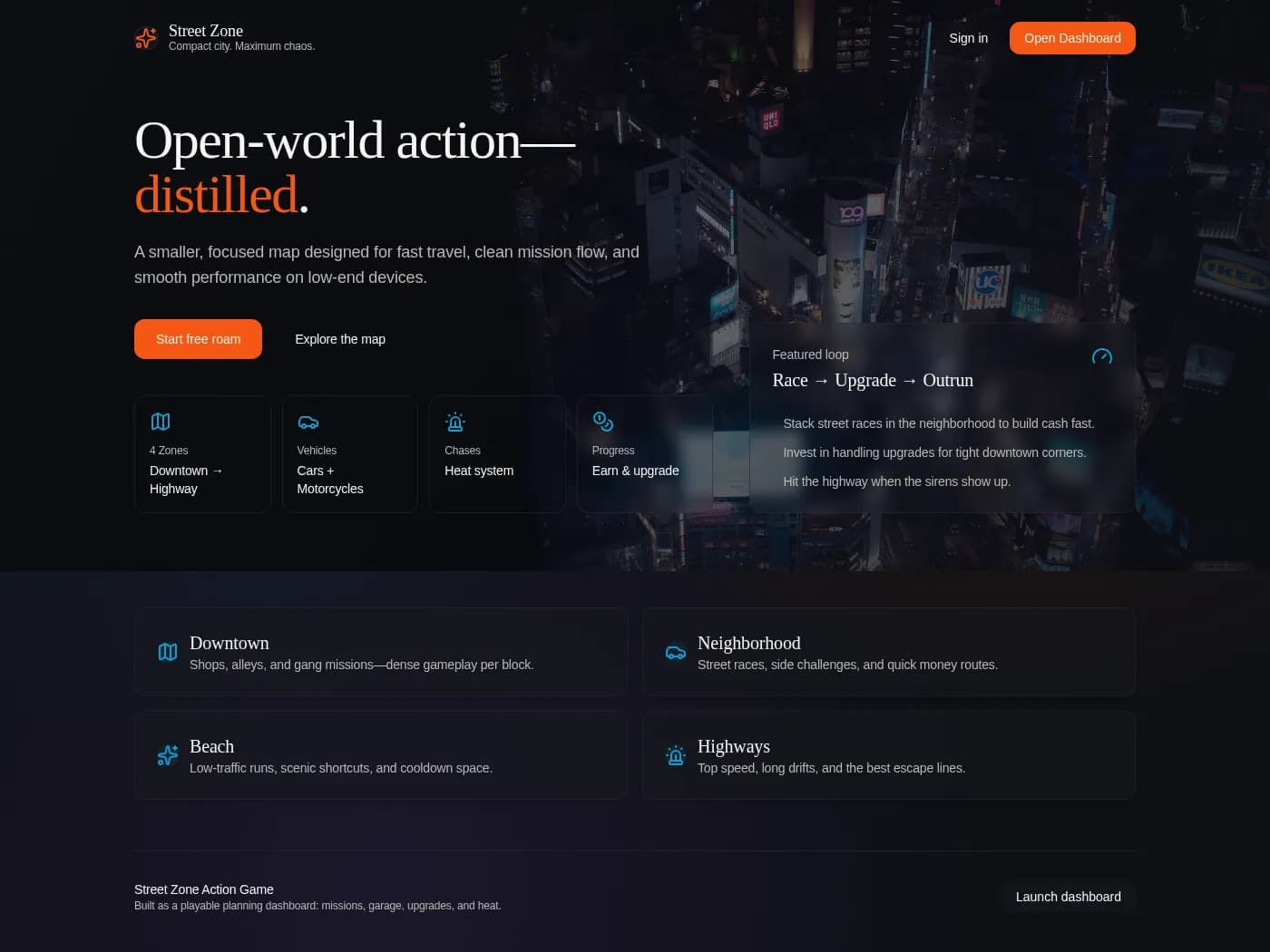 Street Zone Action Game
