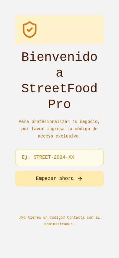 StreetFood Pro App