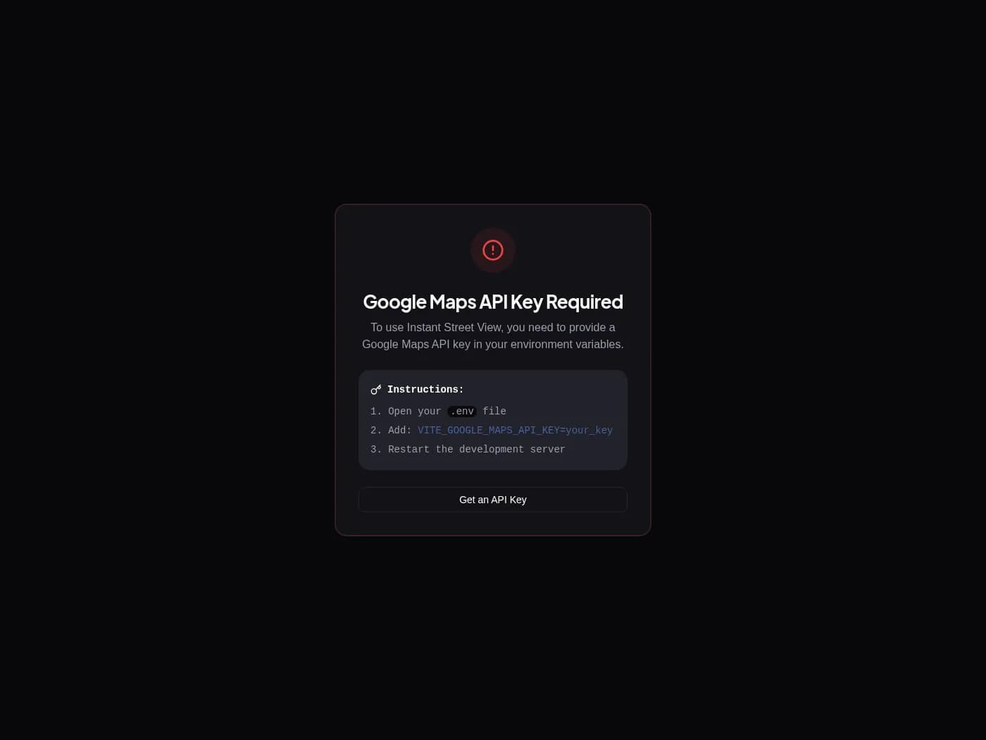 Instant StreetView Clone