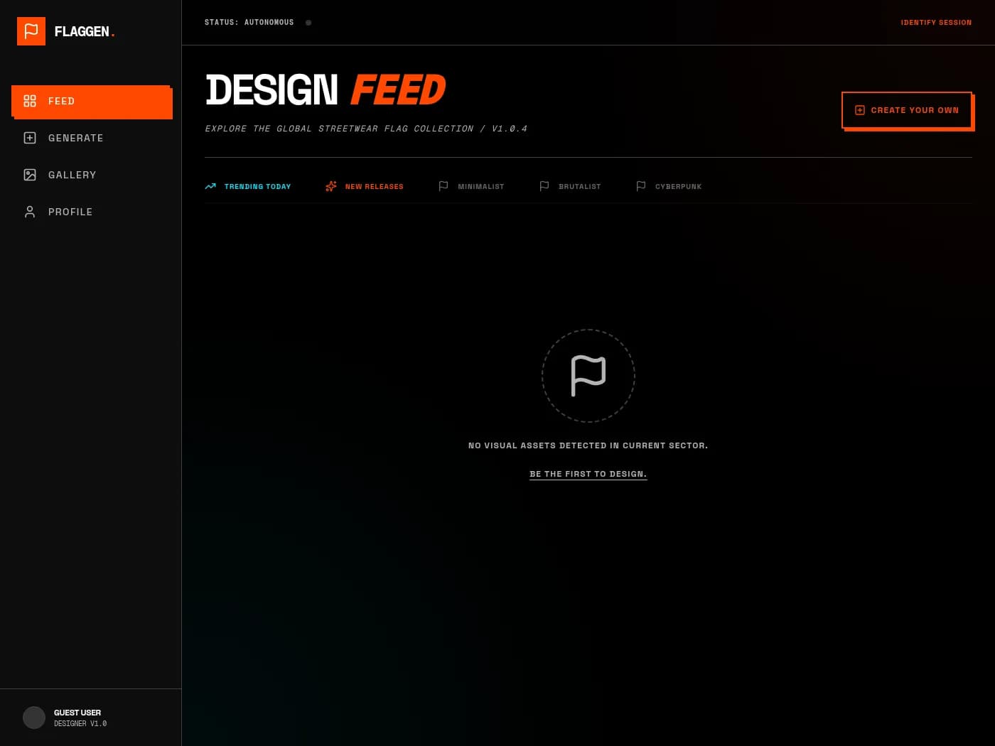 Streetwear Flag Designer