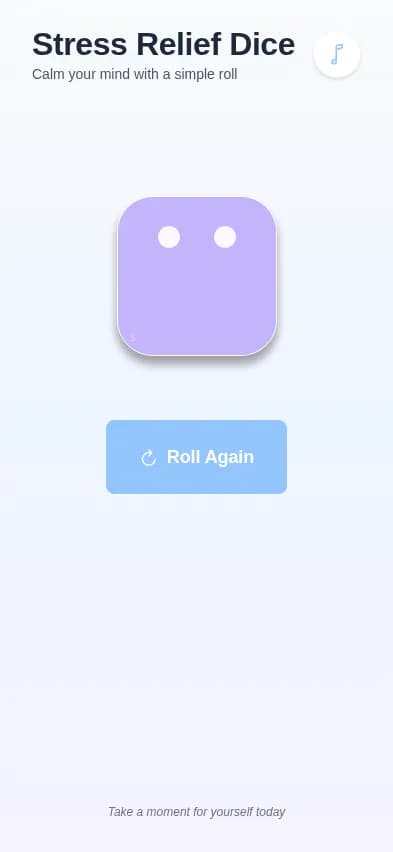 Stress Relief Dice
