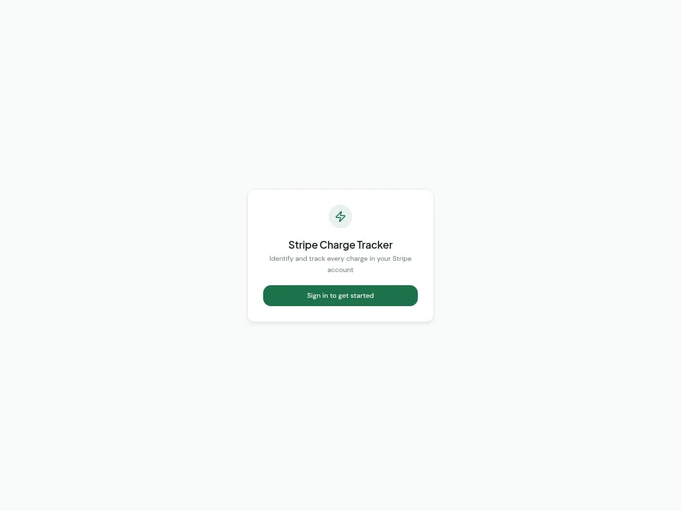 Stripe Charge Tracker