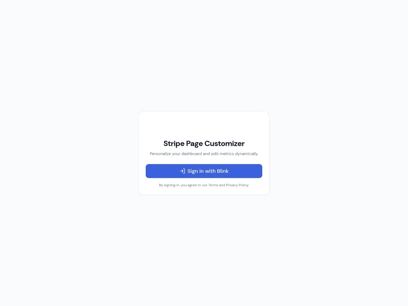 Stripe Page Customizer