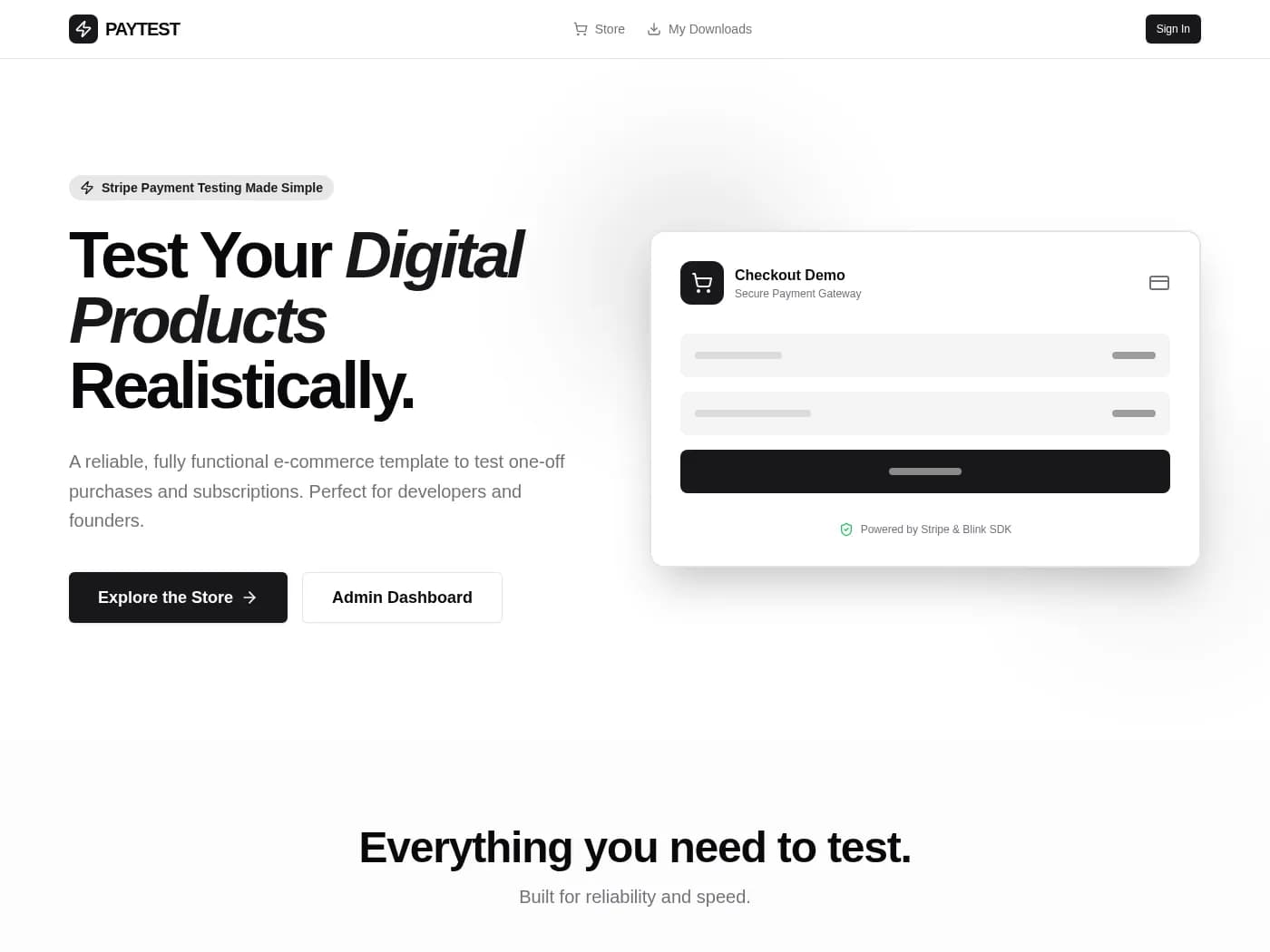 Stripe Payment Tester