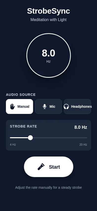StrobeSync Meditation App