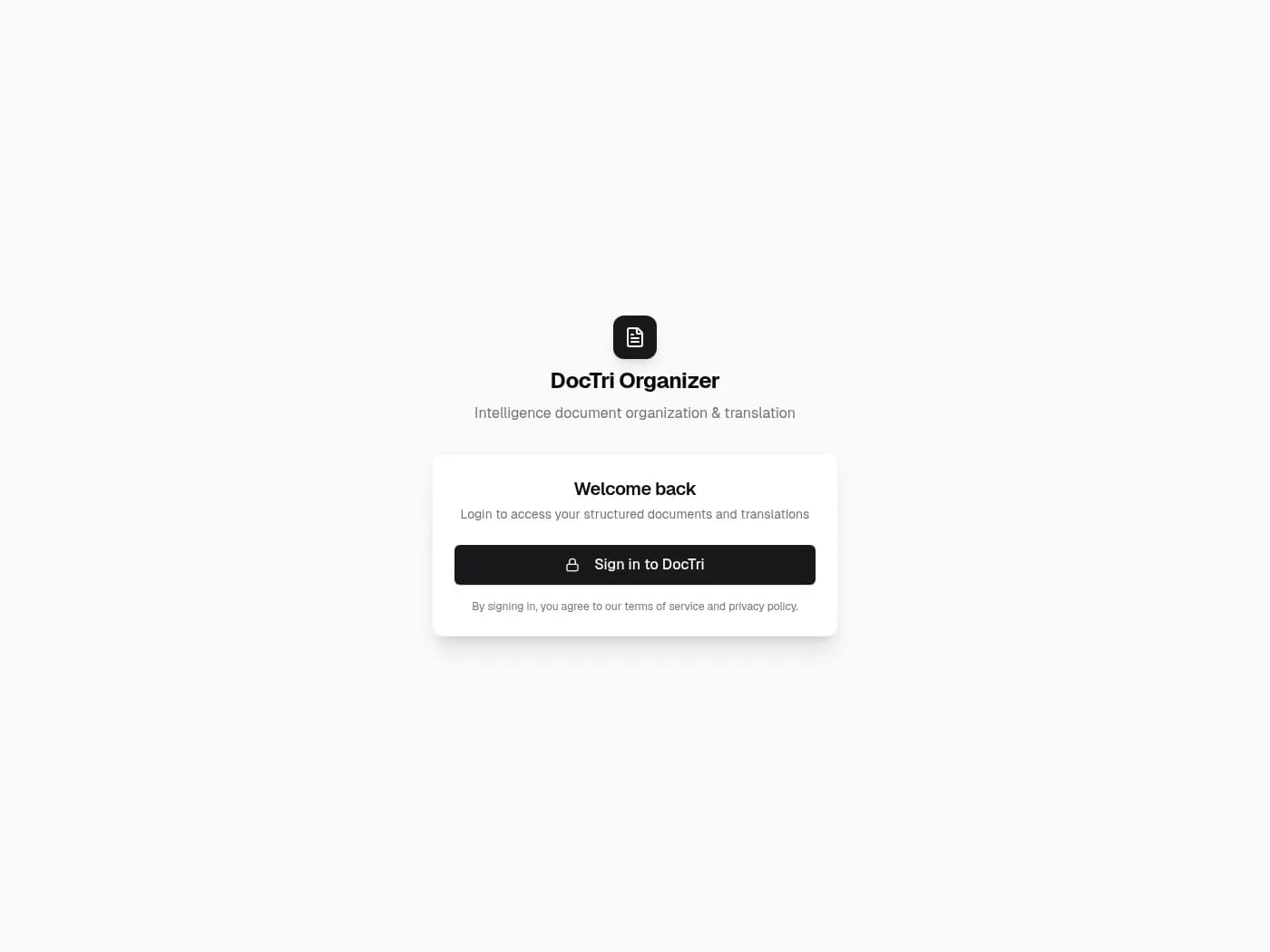 DocTri Translate Organizer