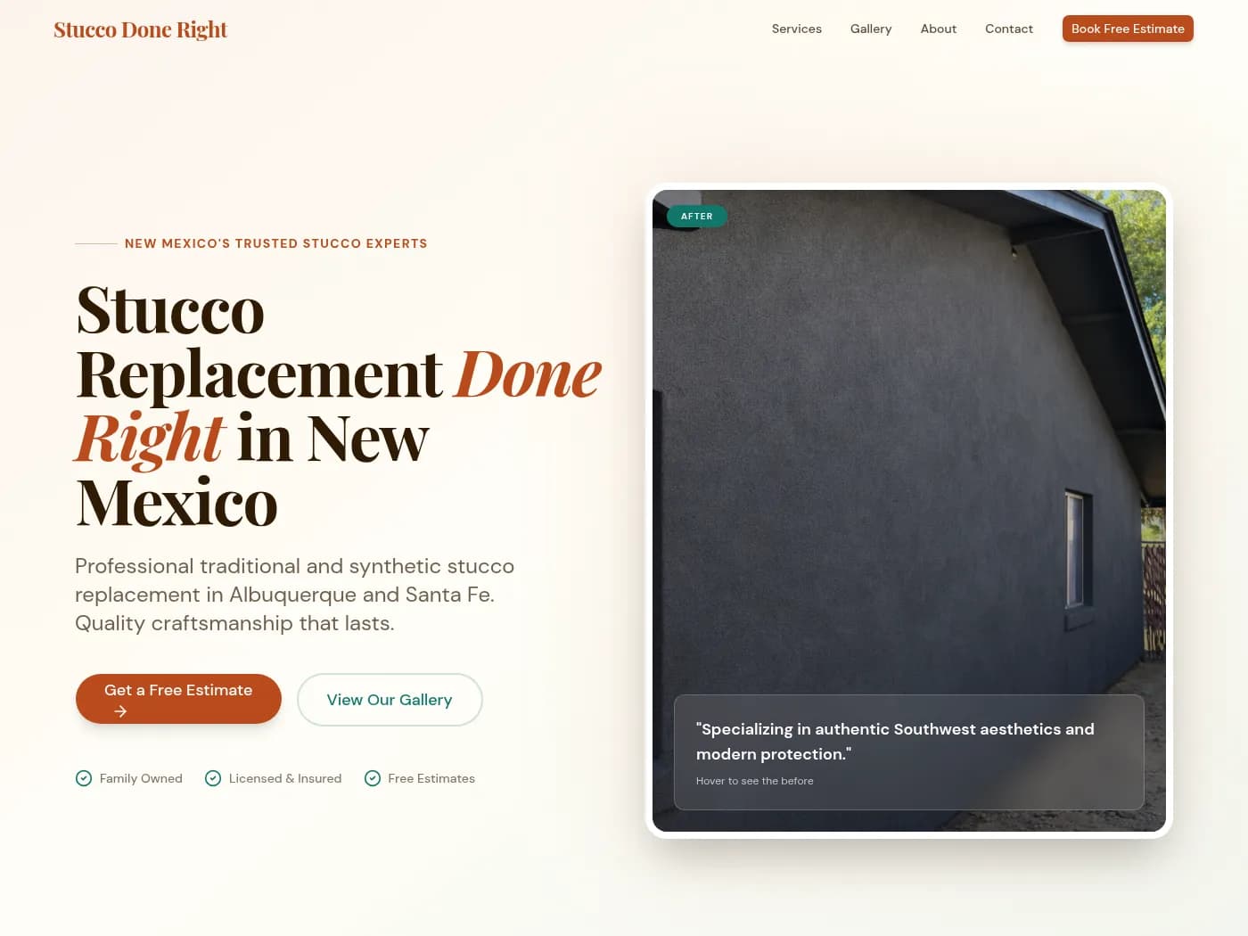 Stucco Done Right Site