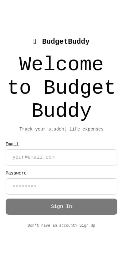 Budget Buddy Student