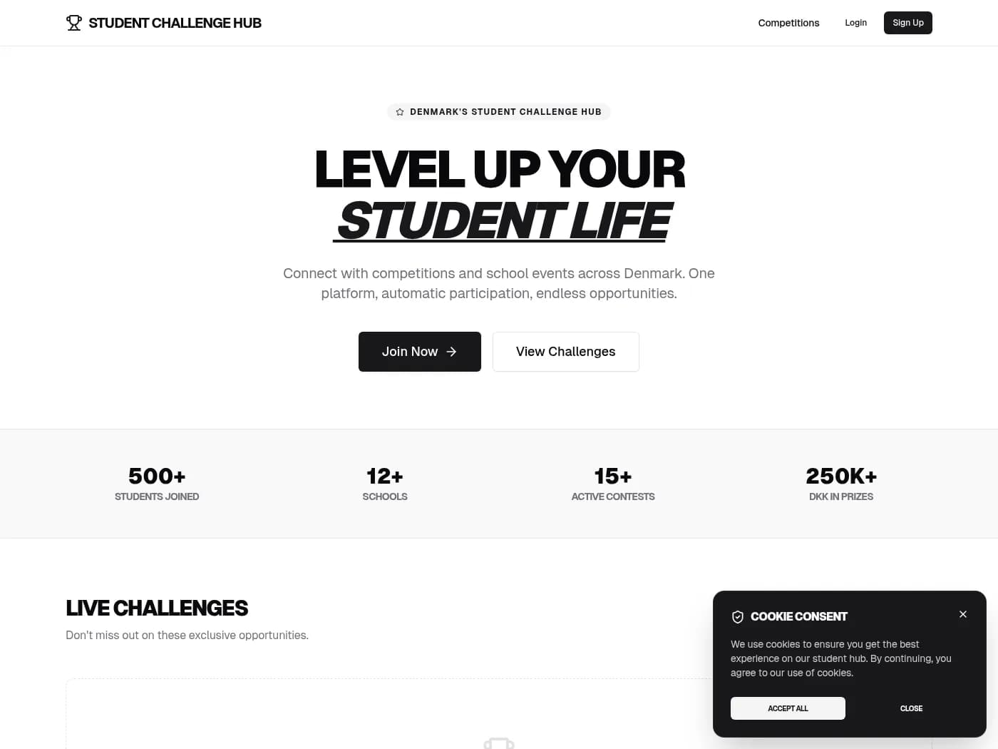 Denmark Student Challenge Hub