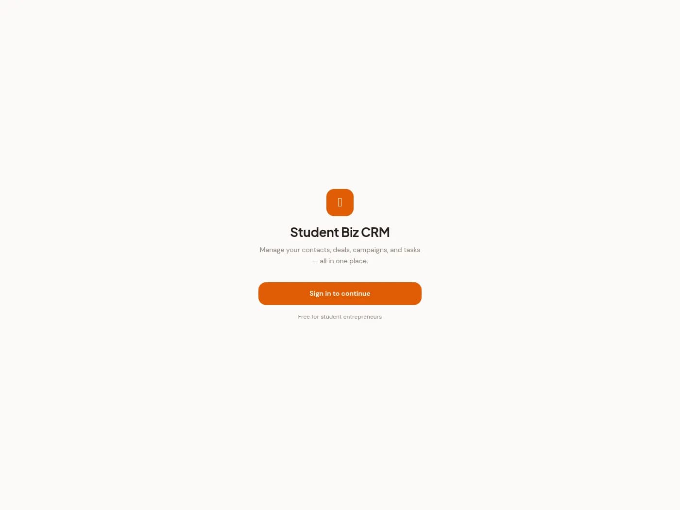 Student Biz CRM