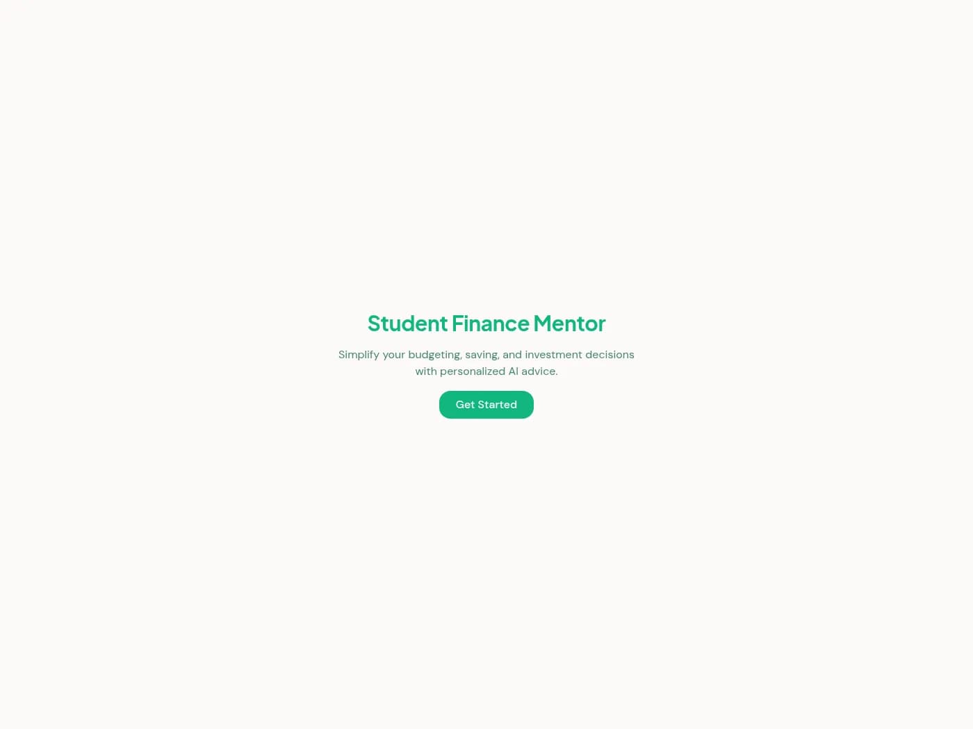 Student Finance Mentor