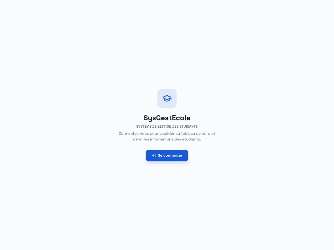 SysGestEcole Student Manager
