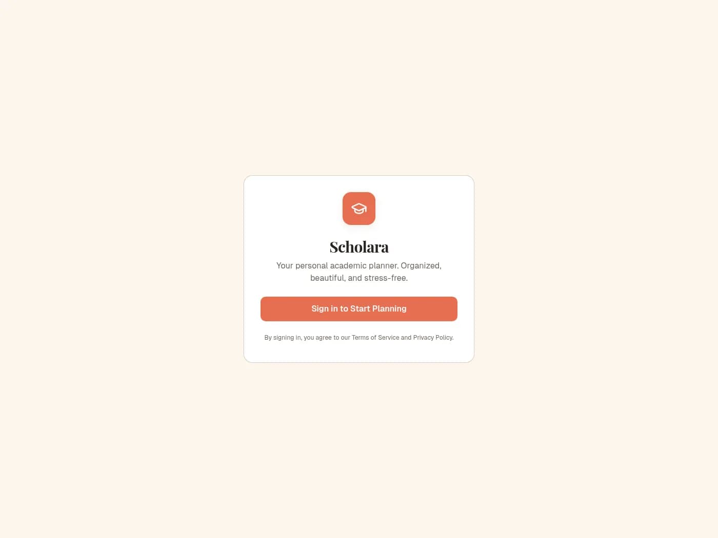 Student Planner Calendar