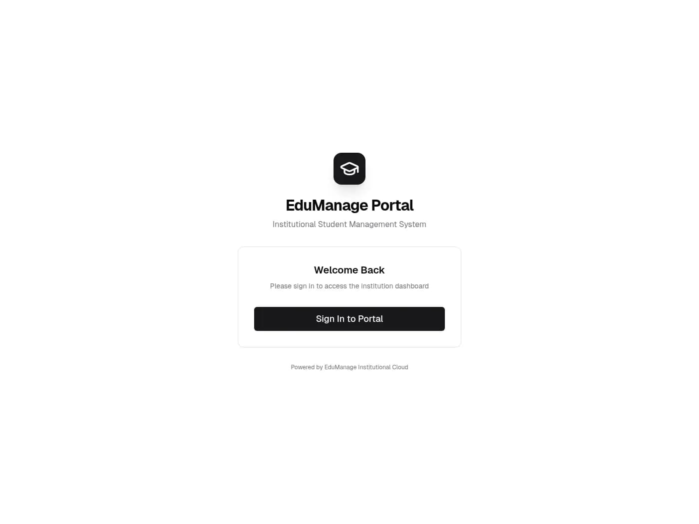 EduManage Portal