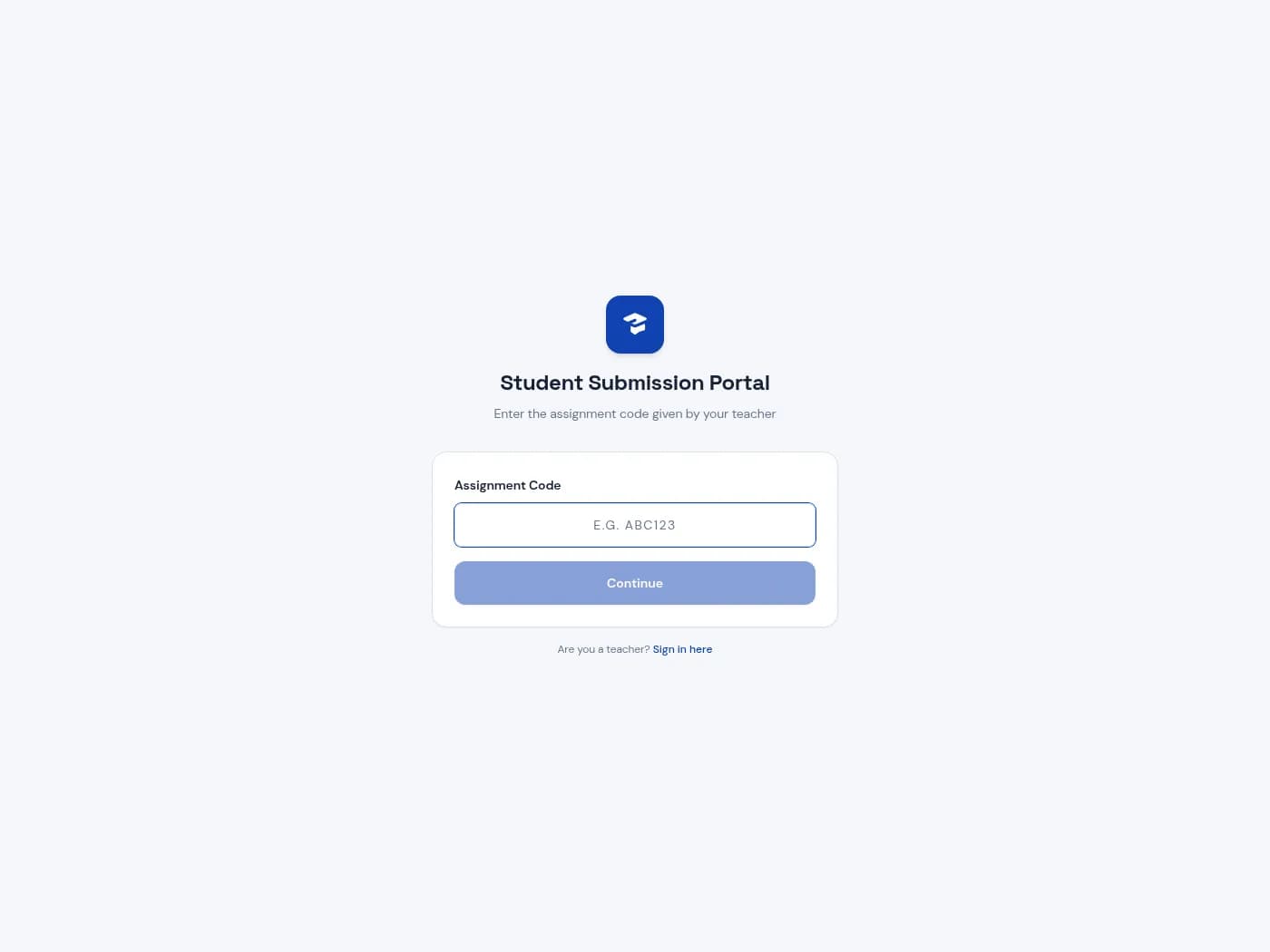 Student Submission Portal