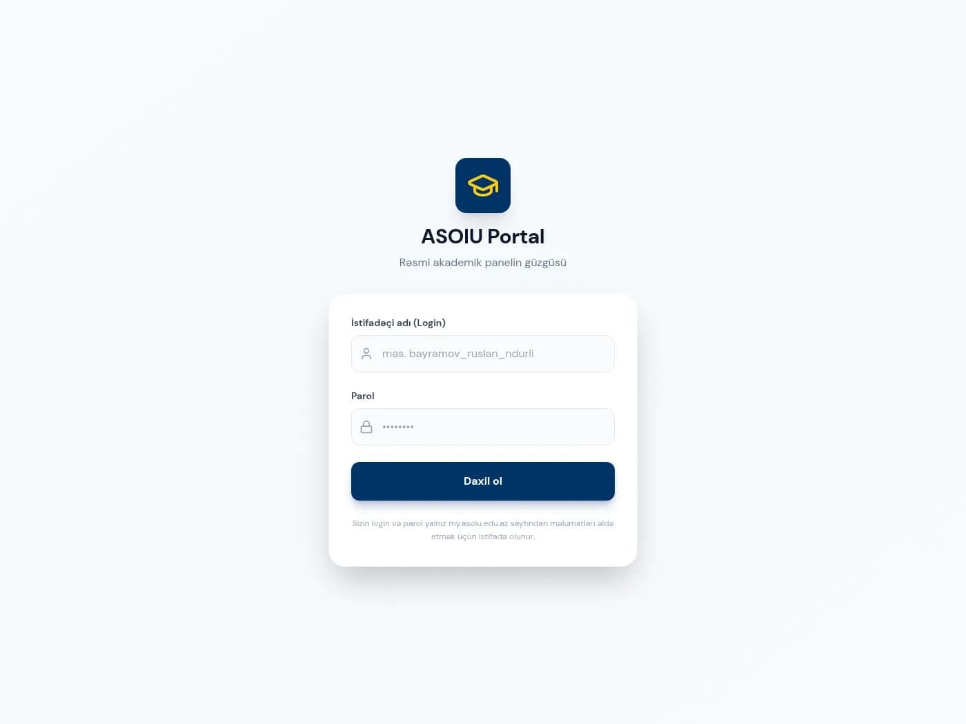 Student Portal Mirror