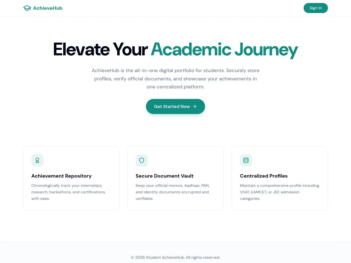 Student AchieveHub