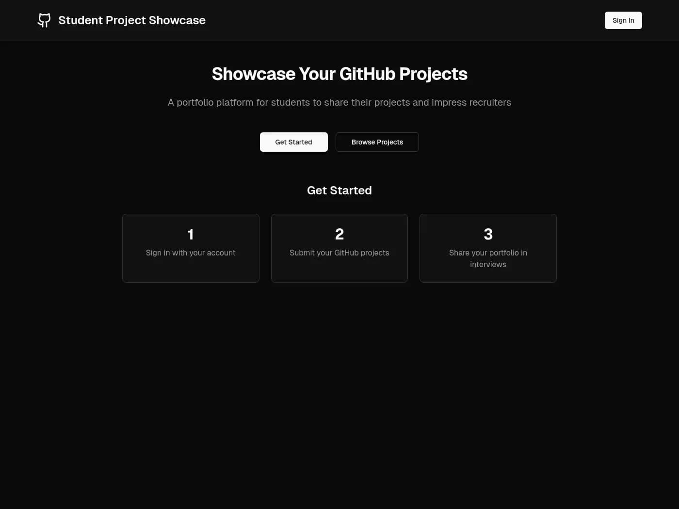 Student Project Showcase