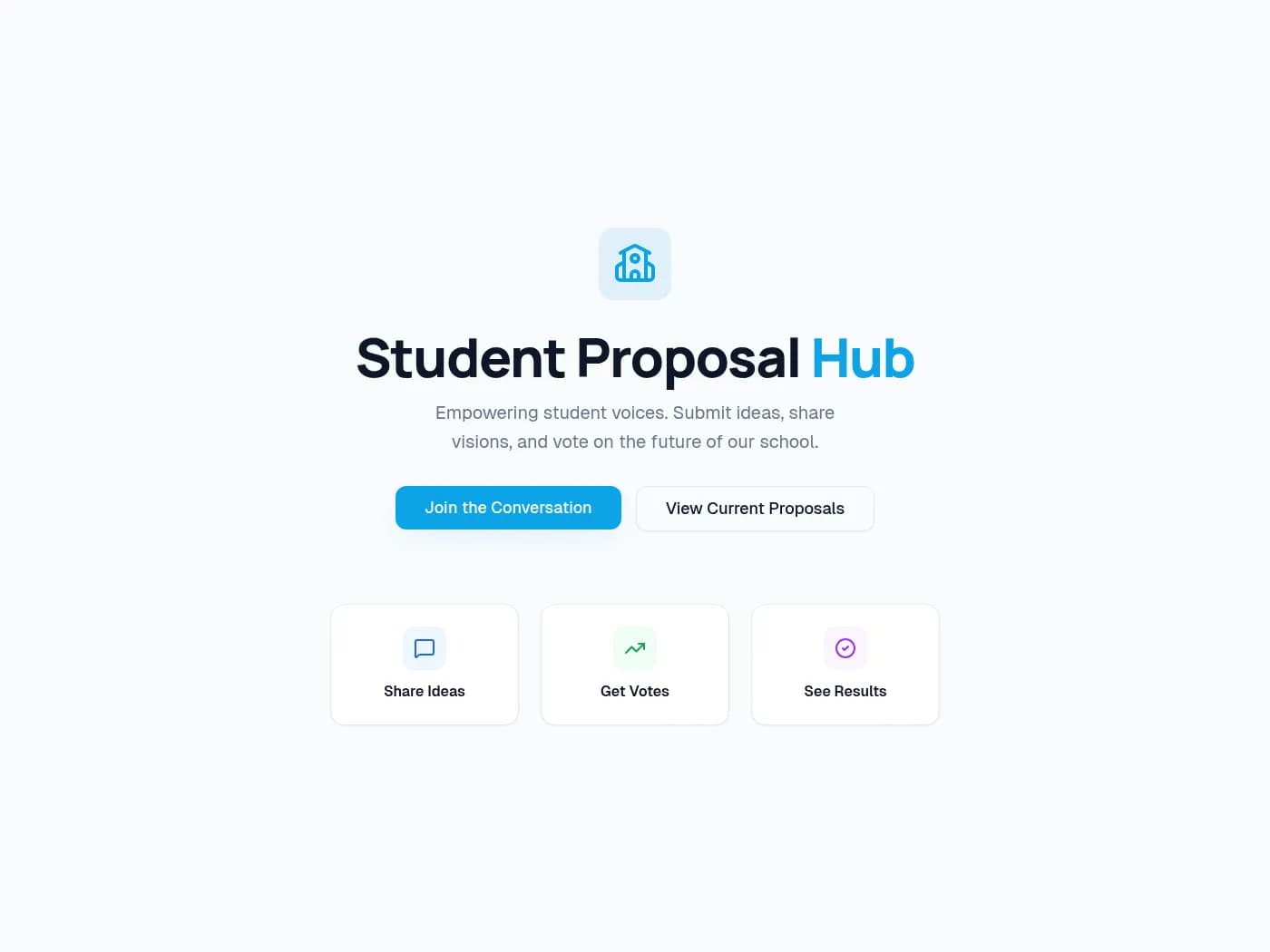 Student Proposal Hub
