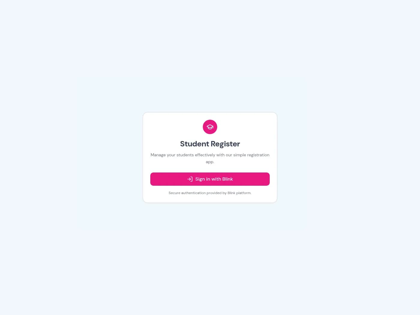 Student Register App