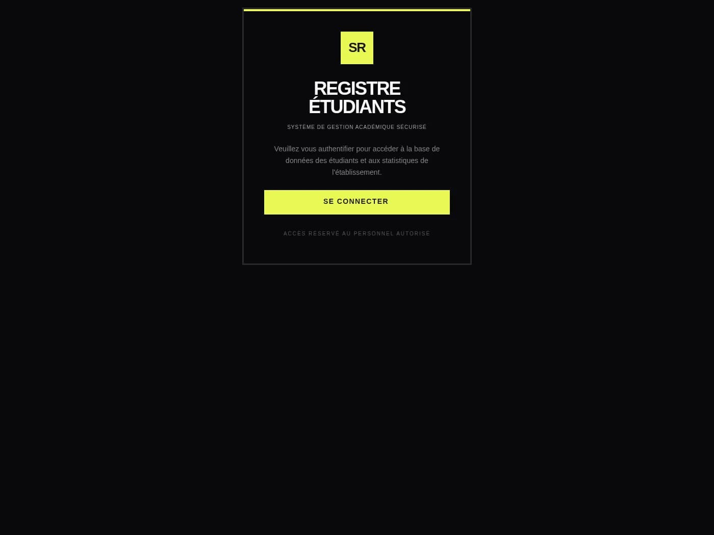 Student Registry App