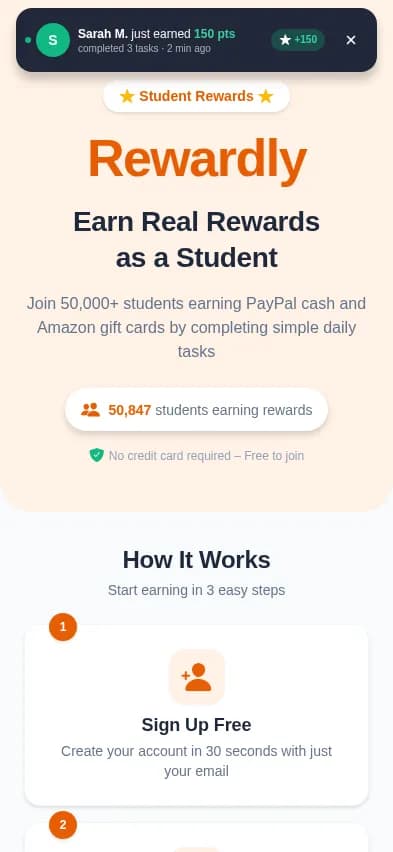 Rewardly Student Hub