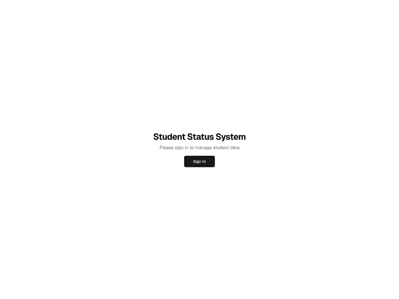 Student Status Dashboard