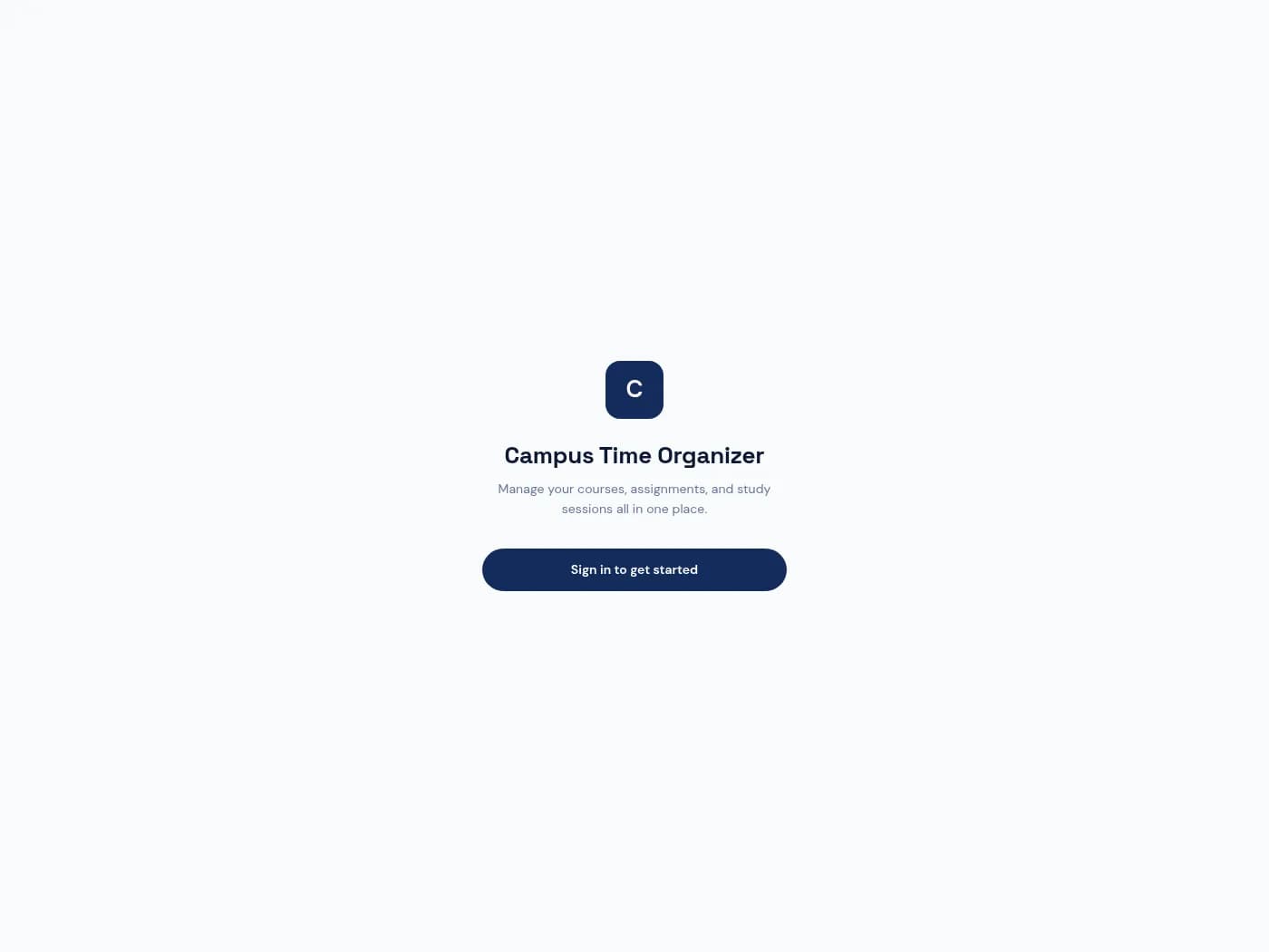 Campus Time Organizer