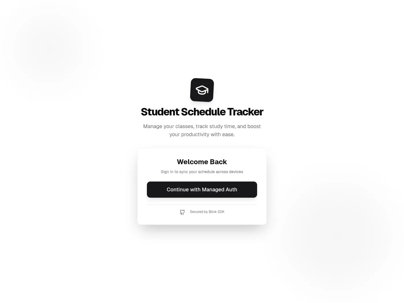 Student Schedule Tracker