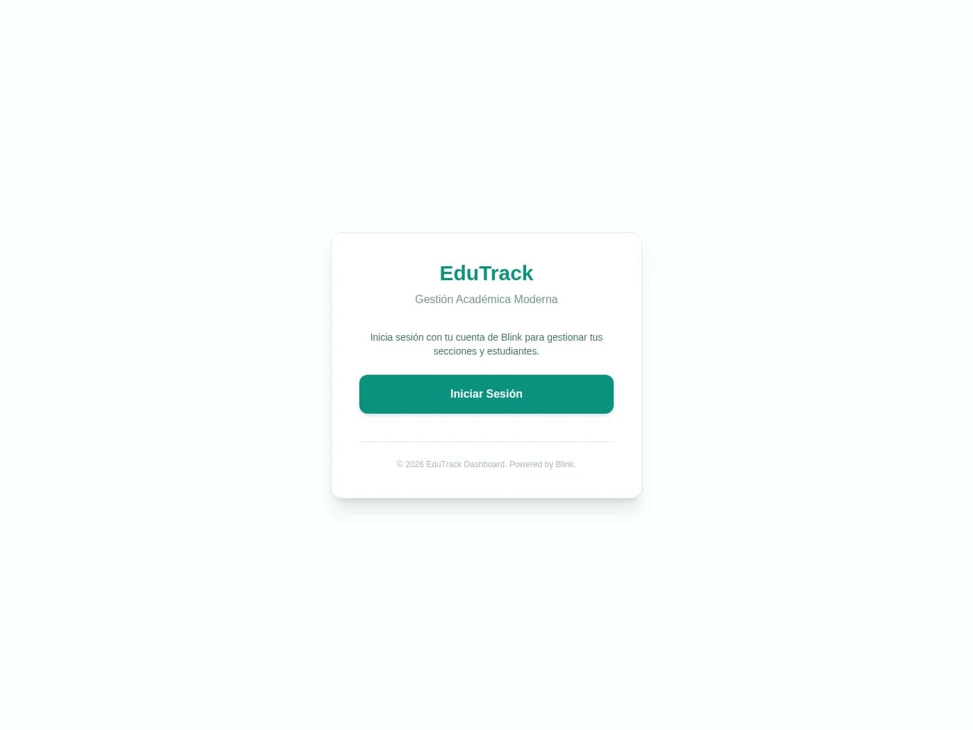 EduTrack Dashboard