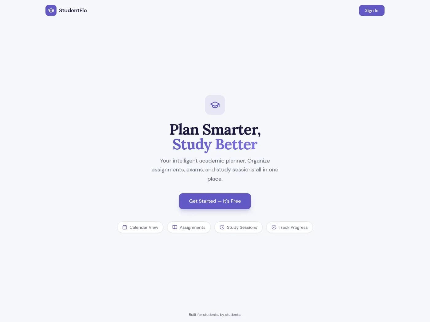 StudentFlo Planner