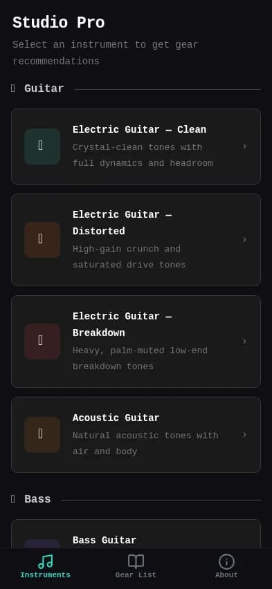 Studio Pro Recommender
