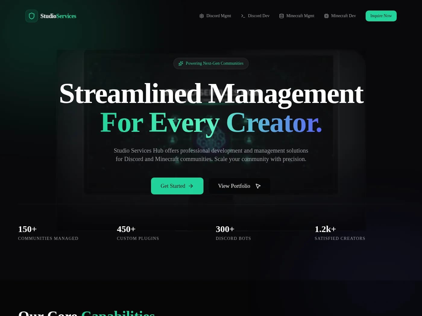 Studio Services Hub