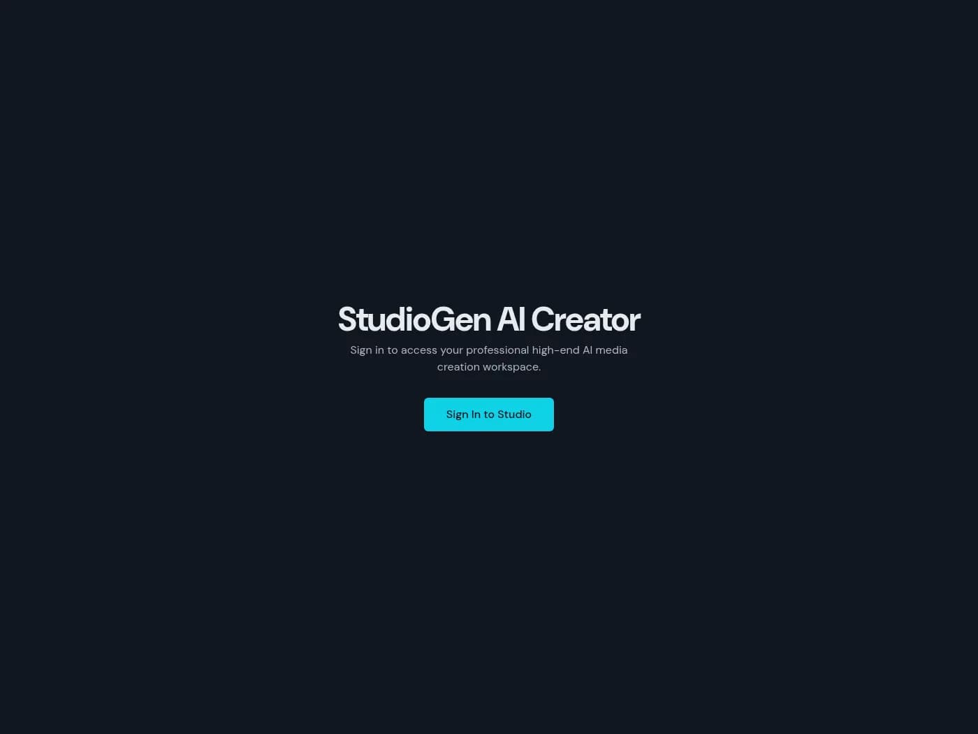 StudioGen AI Creator