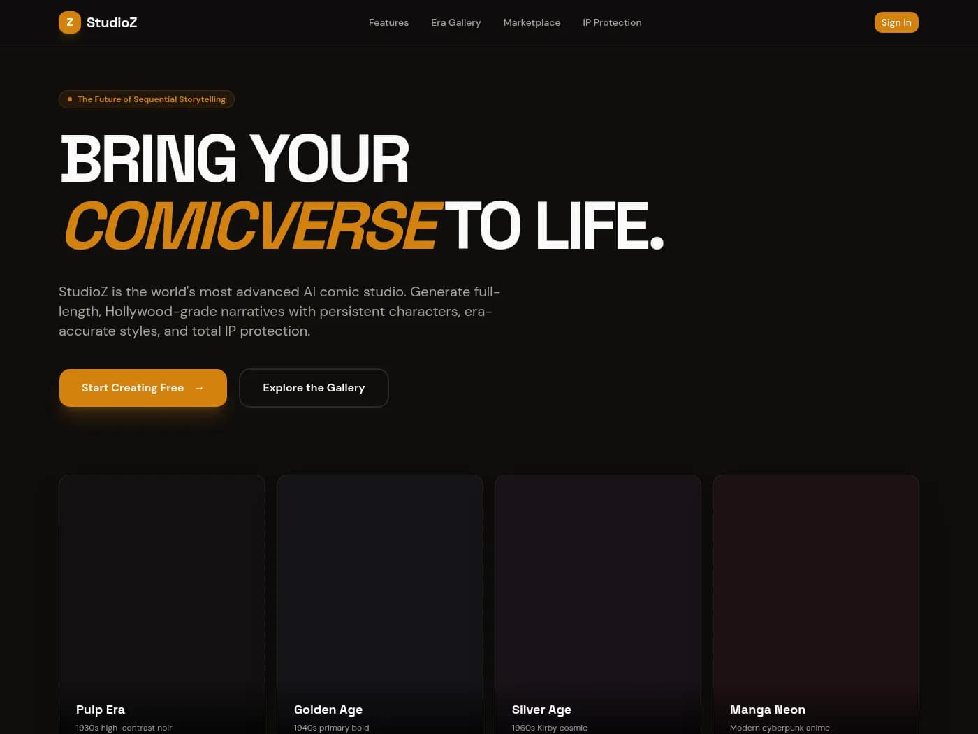 StudioZ AI Comicverse