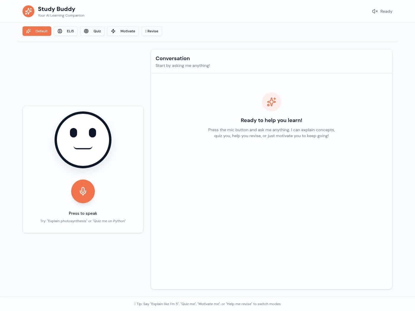 Study Buddy Voice App