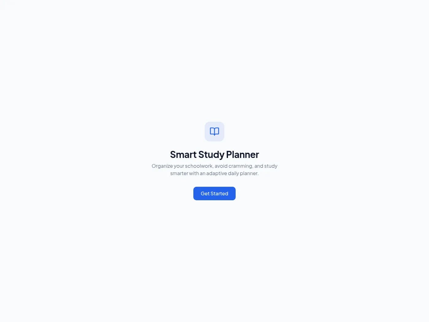 Smart Study Planner