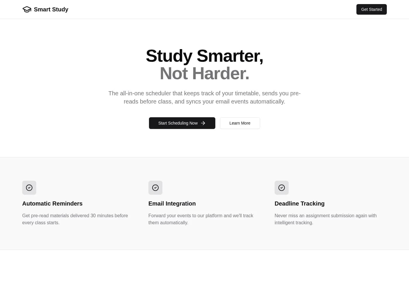 Smart Study Scheduler