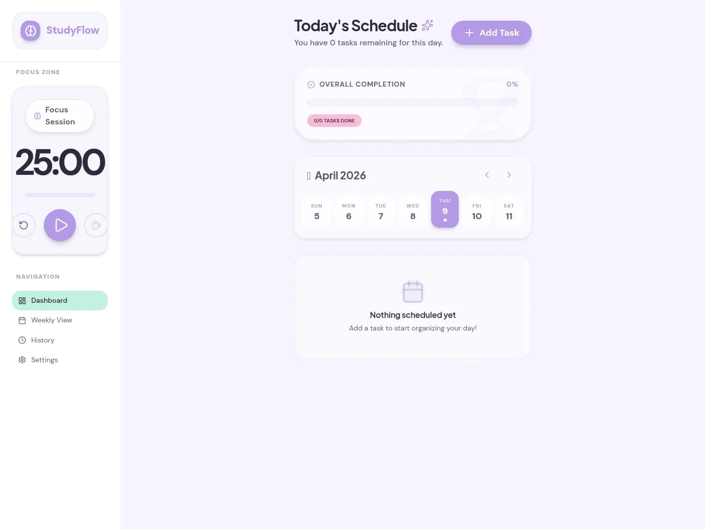 Pastel Study Planner