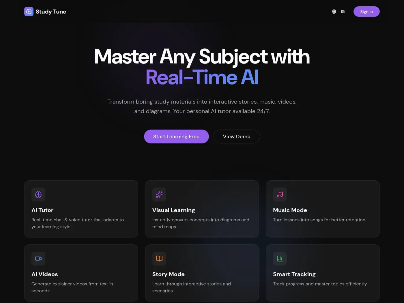 Study Tune AI Learning