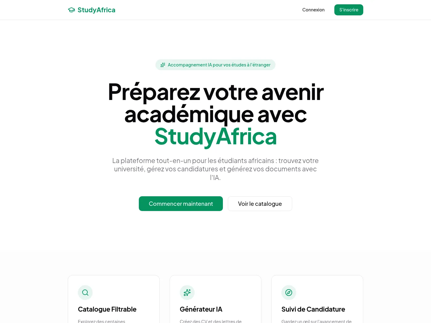 StudyAfrica Platform