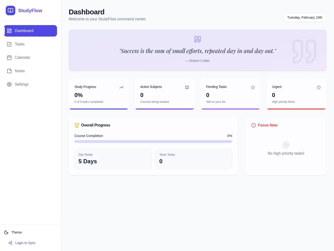 StudyFlow Planner