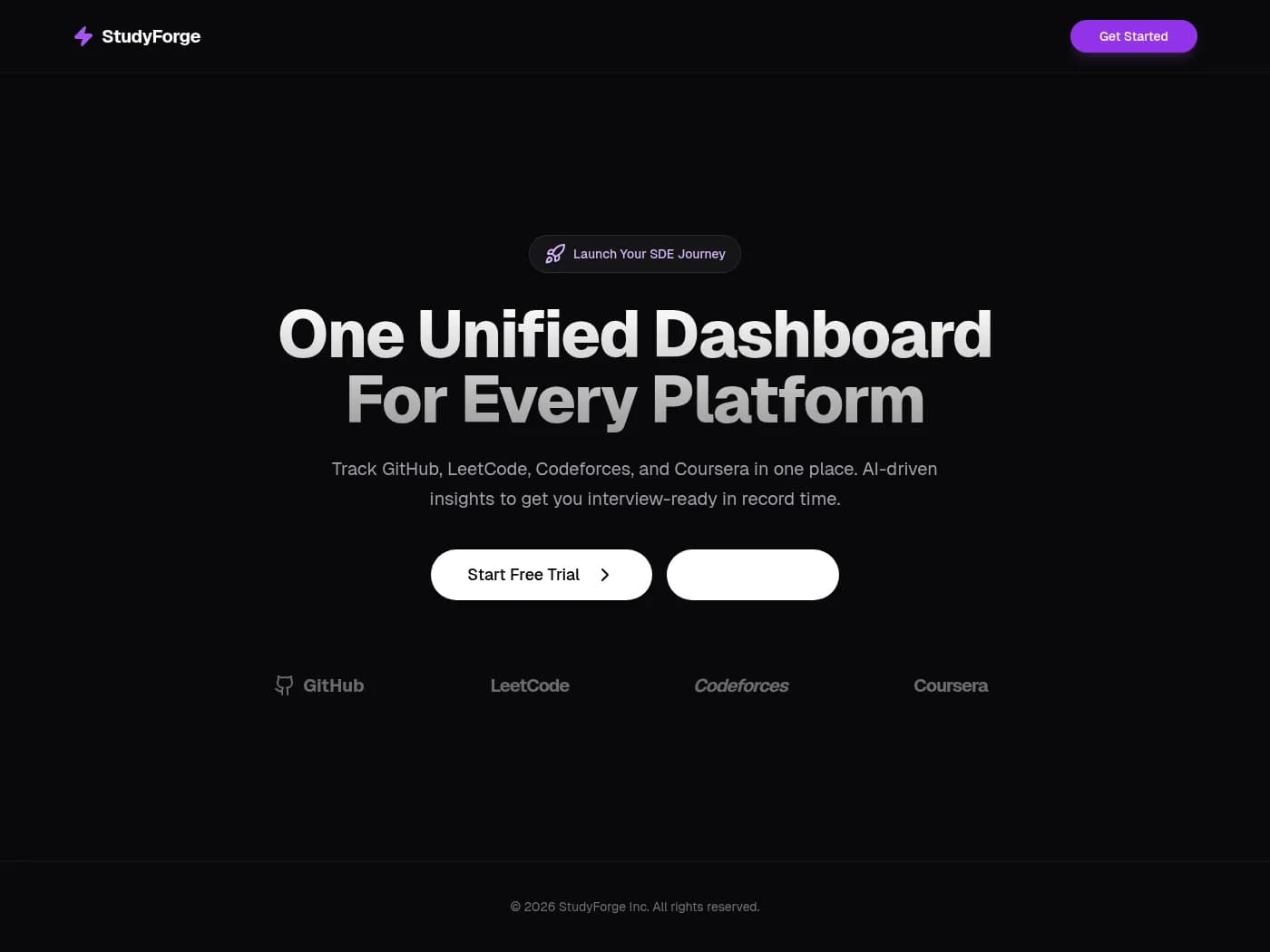 StudyForge Unified Dashboard