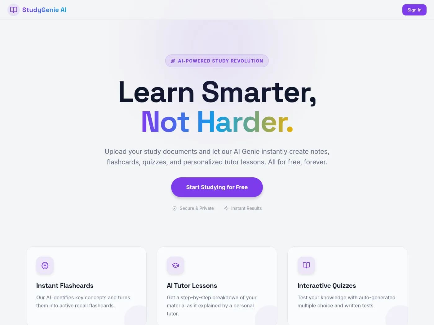 StudyGenie AI