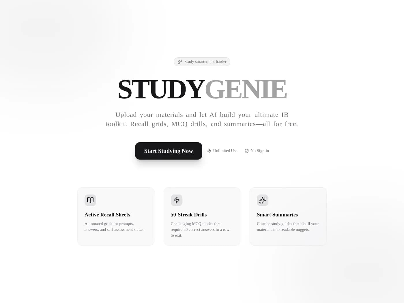 StudyGenie AI Toolkit