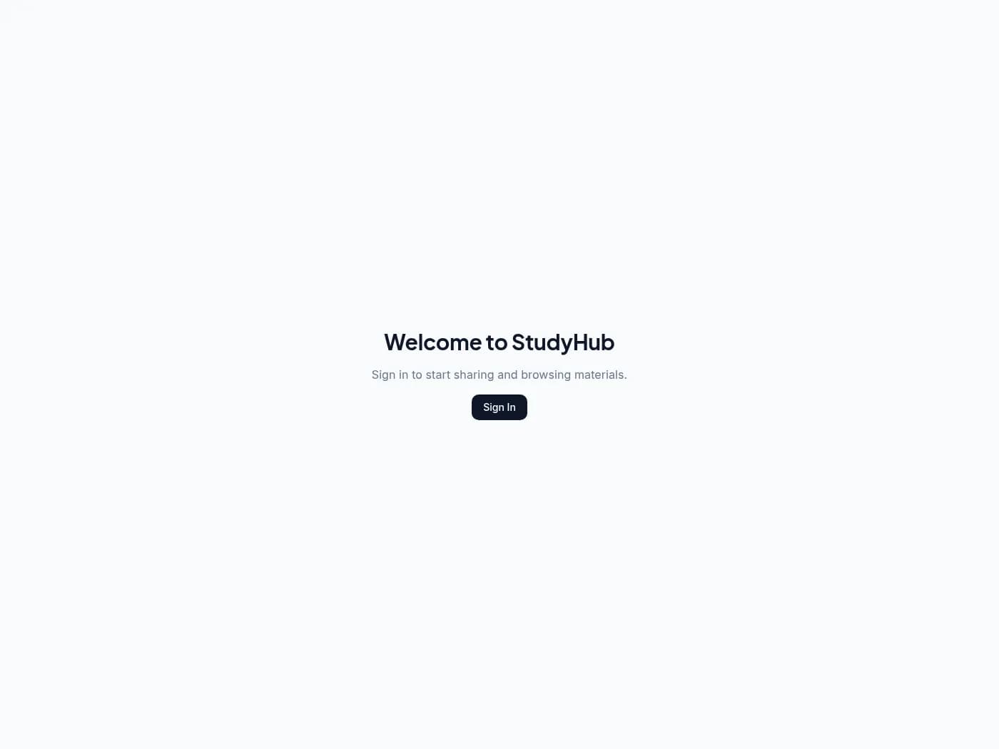 StudyHub Web Portal