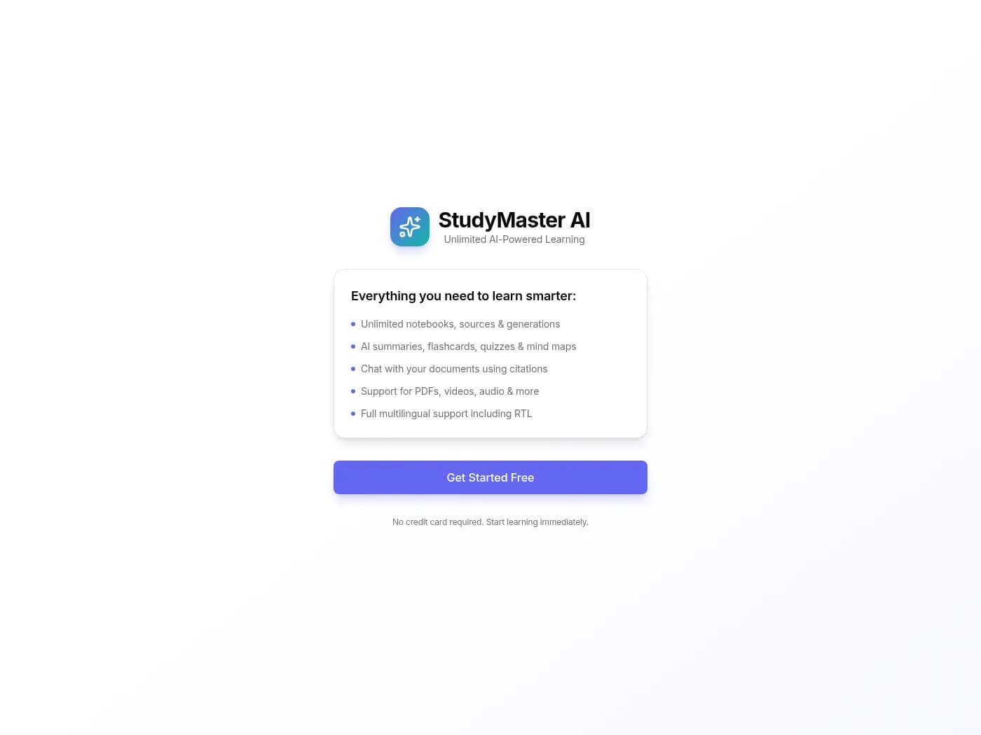 StudyMaster AI