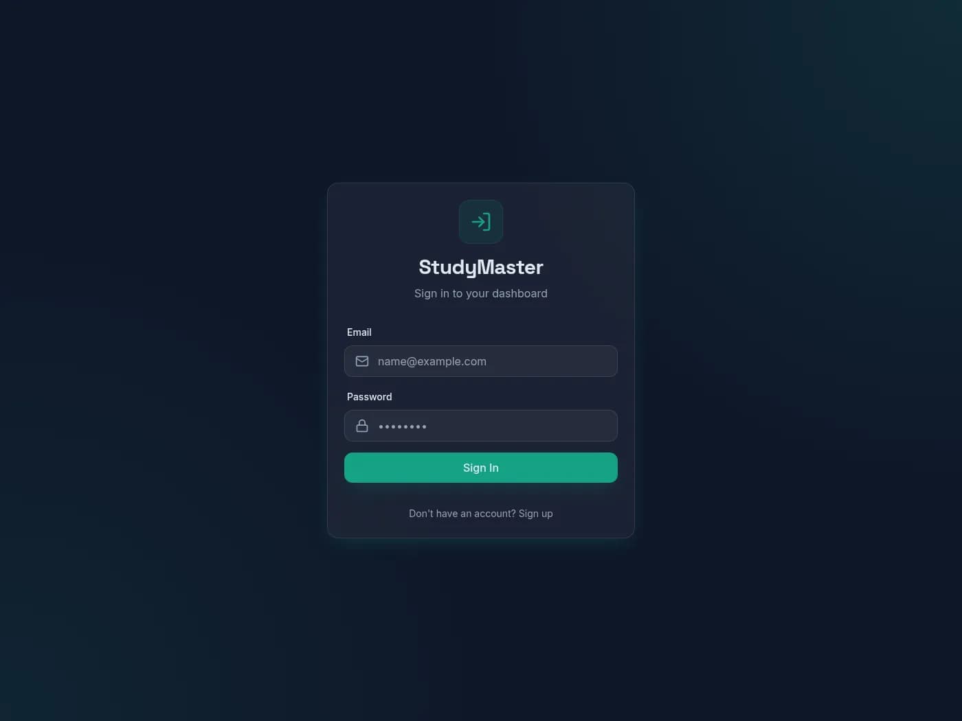 StudyMaster Dashboard